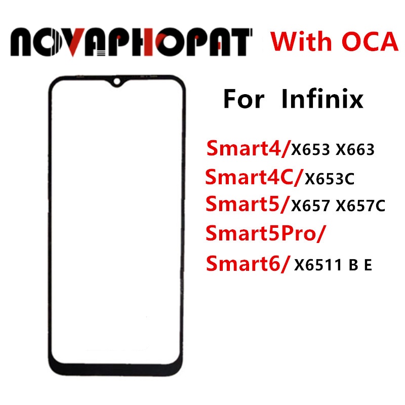 Front Glass Screen For Infinix Smart 6 X6511 X6411B 4 X653 4C 5 X657 ...