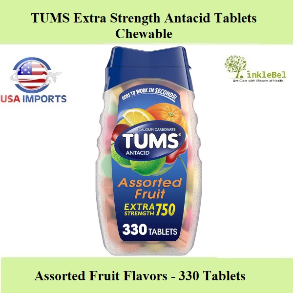 TUMS Ultra Strength Antacid Chewable Tablets for Heartburn Relief 96 ...