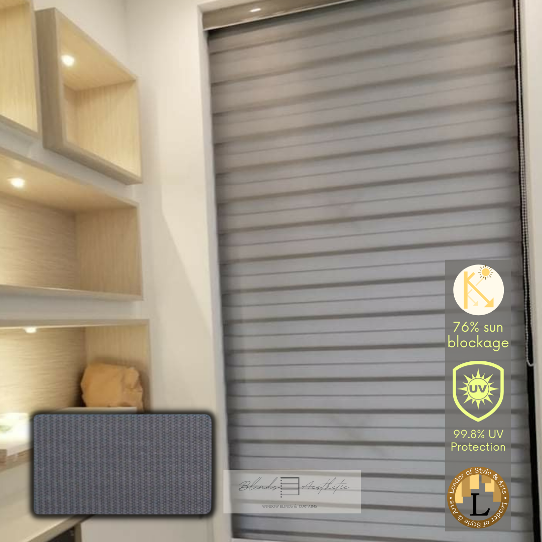 (B528 MEDIUM GRAY) BASIC/ NATURAL KOREAN WINDOW BLINDS LOSA we ...