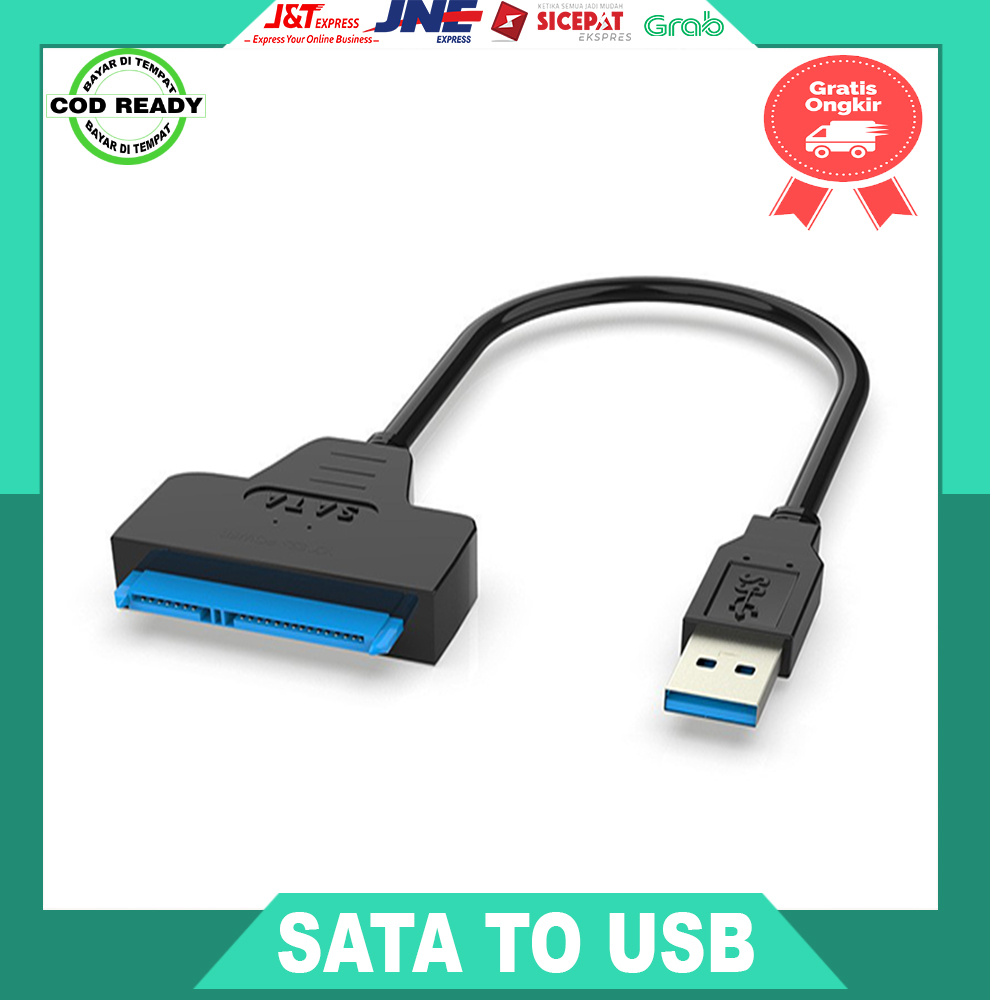 Kabel Converter SATA to USB / Konverter Harddisk ke USB | Lazada Indonesia