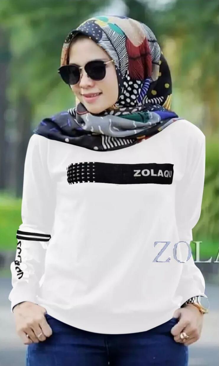 Baju Kaos Atasan Blus Pakaian Adem Tebal Wanita Cewek Perempuan Ibu ...