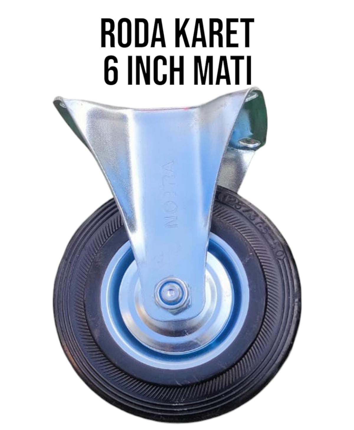 Roda Gerobak Troli 6 inch MATI Roda Trolley Karet 6" 160/40-80mm ...