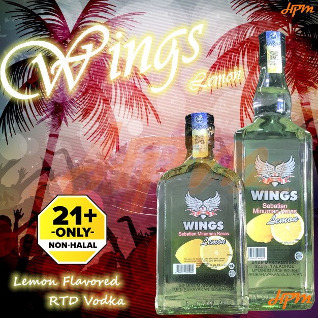 Wings Lemon Flavored Vodka 700ml | Lazada
