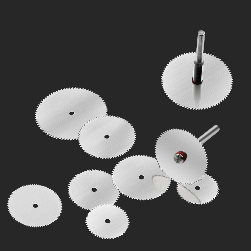 11PCS Kit Mini Circular Saw Blade Electric Grinding Cut Cutoff Mandrel ...