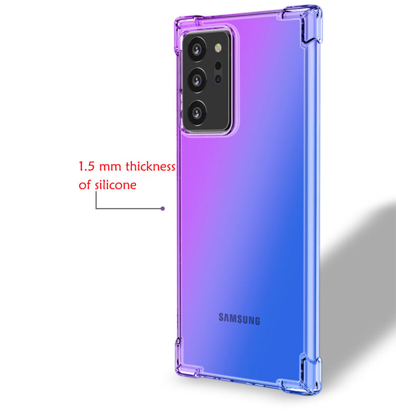 tzmar for Samsung Galaxy Note 20 Ultra Rainbow Aurora Anti-Shock Case ...