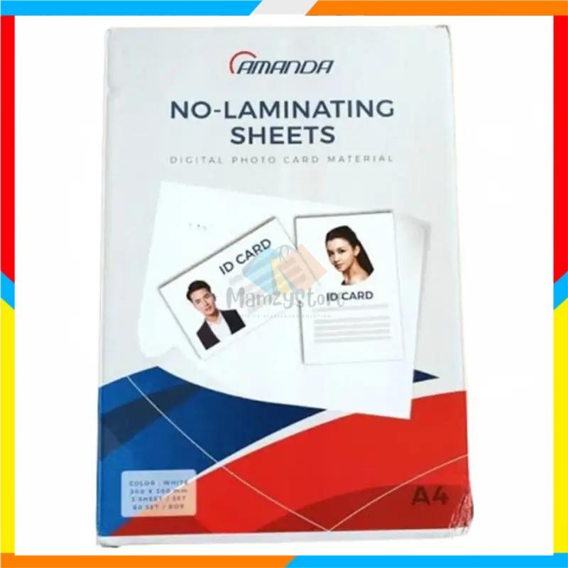 Kertas PVC Bahan ID CARD AMANDA /5 Sheet PVC ID CARD PRINTABLE CARD A4 ...