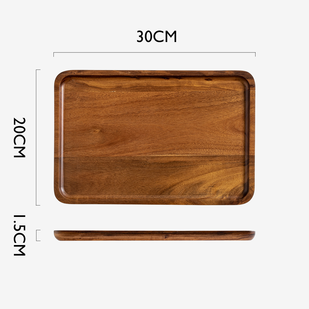 Table Matters - SHIBUMI Wooden Plate Collection | Round Shape | Square ...