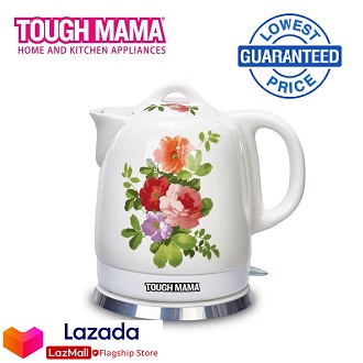 Tough Mama Electric Kettle NTMJK16-CRM | 1.6L Ceramic Electric Kettle ...