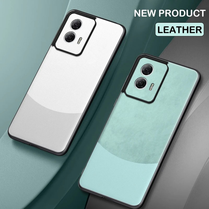 New Phone Case Motorola G45 Case 360 Degrees Protection Leather Soft ...