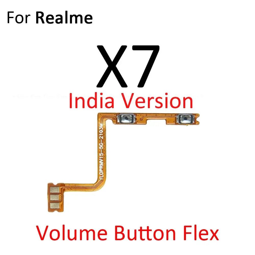 Power ON OFF Mute Switch Control Key Volume Button Flex Cable For OPPO Realme X X2 X50 X7 Pro ...