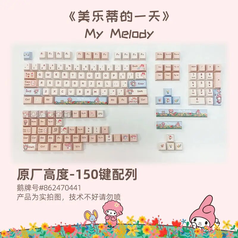 new Kuromi My Melody Sanrio Anime Peripheral Cartoon Cute Mechanical ...