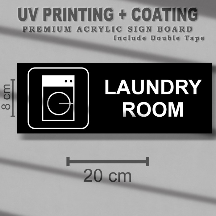 Laundry Room Sign Board Acrylic Tanda Ruangan Akrilik SAUV69 | Lazada ...
