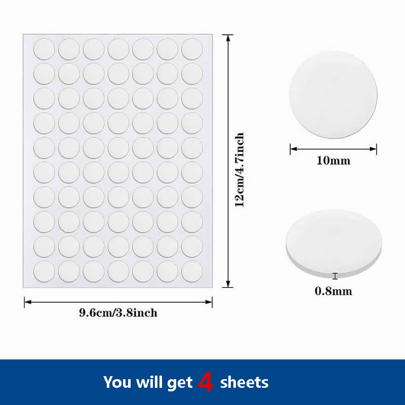 280 Pcs Double Sided Dot Stickers Clear Sticky Tack Removable Round ...