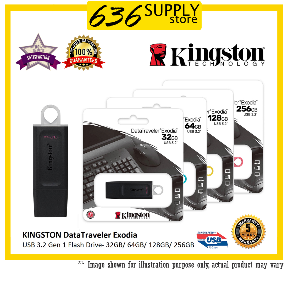ORIGINAL Kingston Pendrive Exodia LATEST (USB 3.2 Gen 1 speeds Flash ...