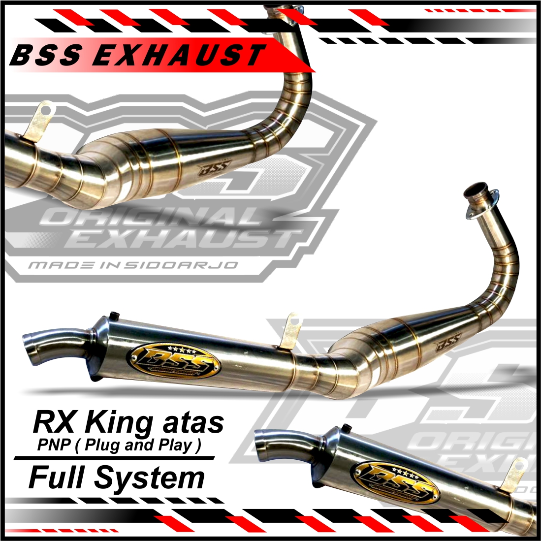 RX KING KOLONG FULLSYSTEM BSS EXHAUST | Lazada Indonesia