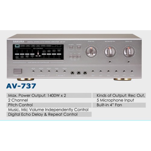 SAKURA AV-737 Mixing Amplifier | Lazada PH