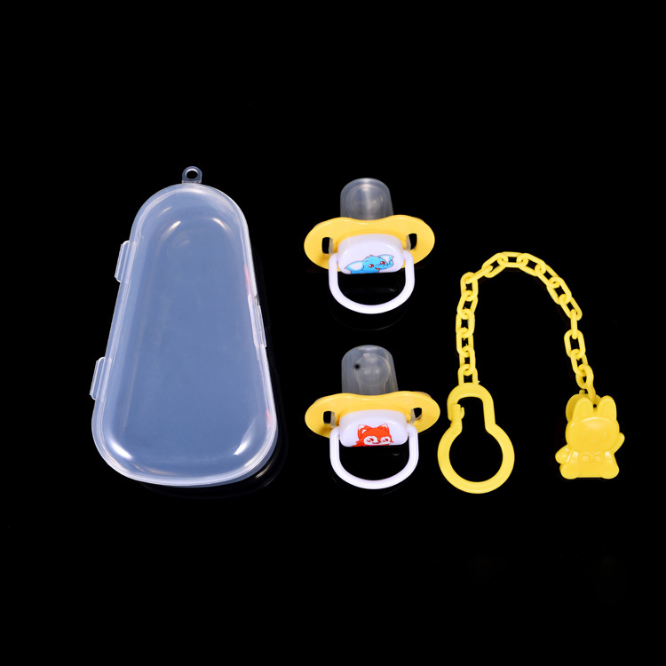 Rising Strar Baby 4in1 Baby Pacifier Set Silicone Pacifier With Chain ...