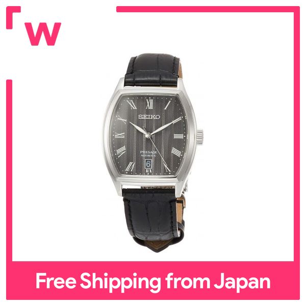 [Seiko Watch] Watches Presage mechanical Tonneau type Black dial Curved ...