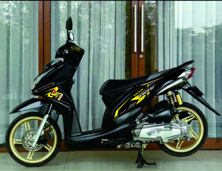 Beat Modifikasi Hitam