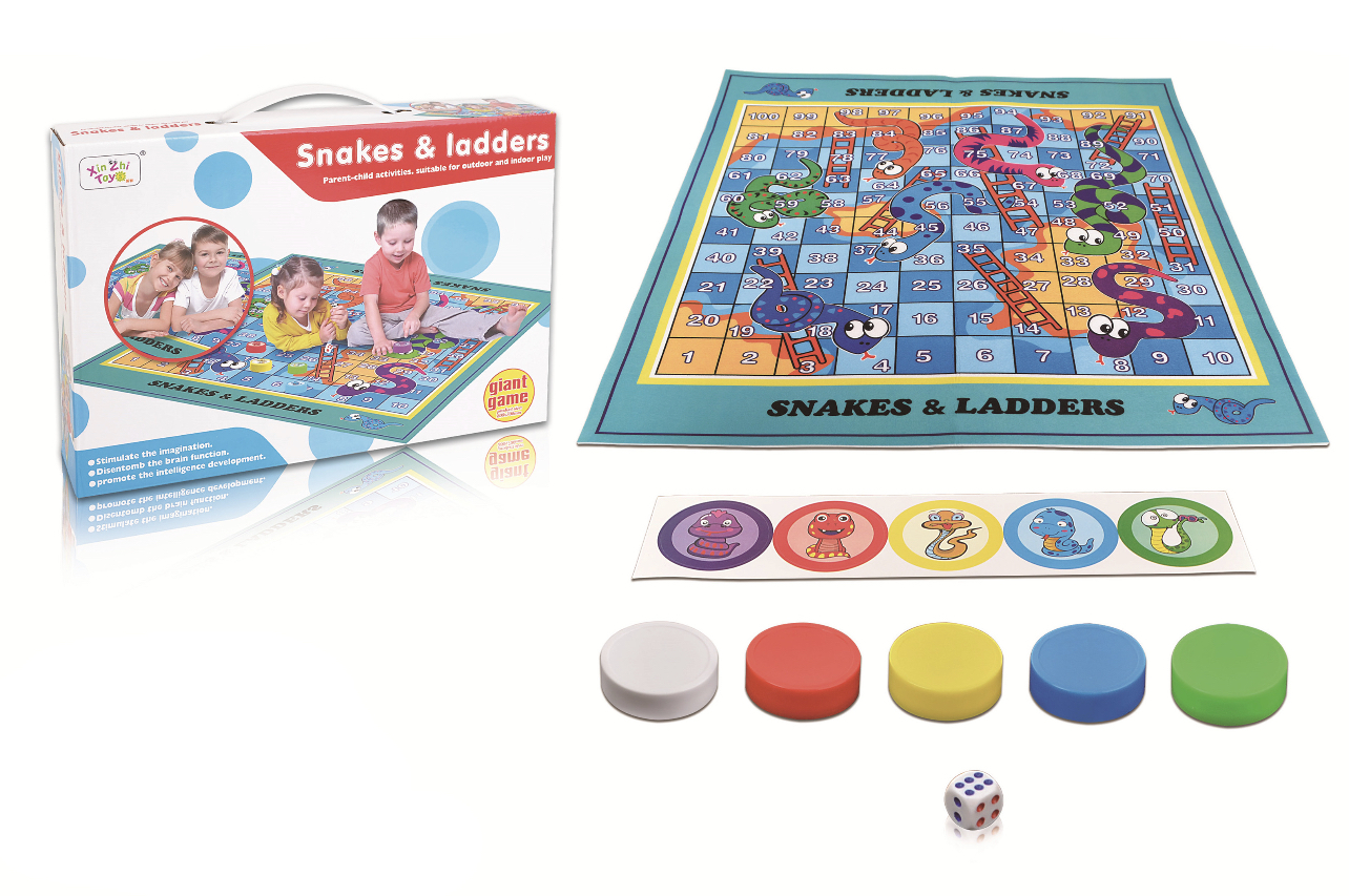 [SG LOCAL STOCKS] Large Snake and Ladder Mat / Flying Chess Mat ...