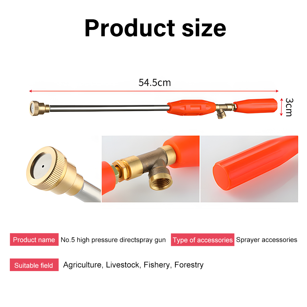Runye Tools Power Sprayer Stick Nozzle Spray Straight Gun Long Short ...