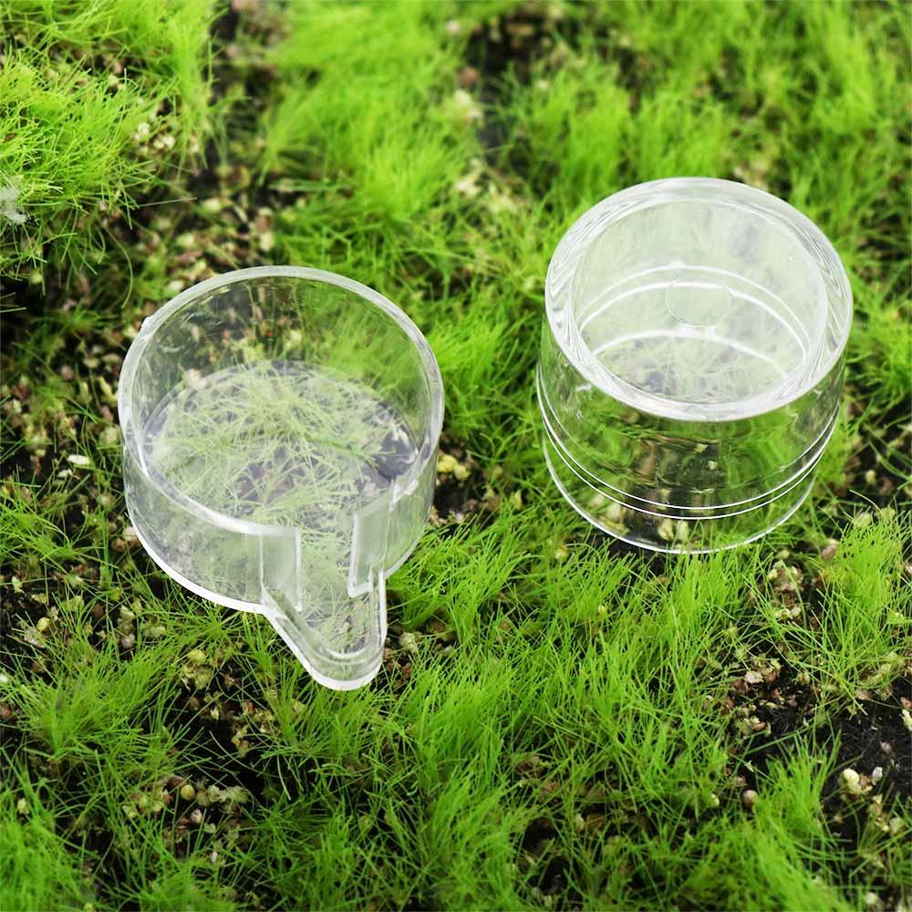 Mini Portable Acrylic Durable for Cricket Round Reptile Drinking Bowl ...