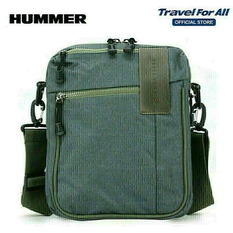 Hummer Vertical Sling Bag - Black/Grey/Brown | Lazada