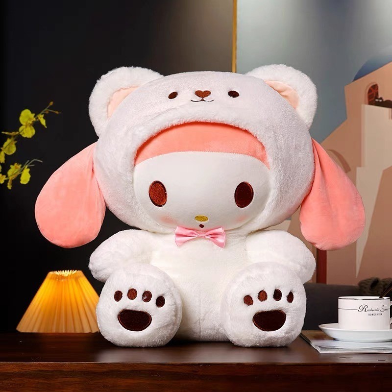 Sanrio 25 ซม Sanrio Hello Kitty Kuromi Melody Cinnamoroll ตุ ๊ กตาของเล