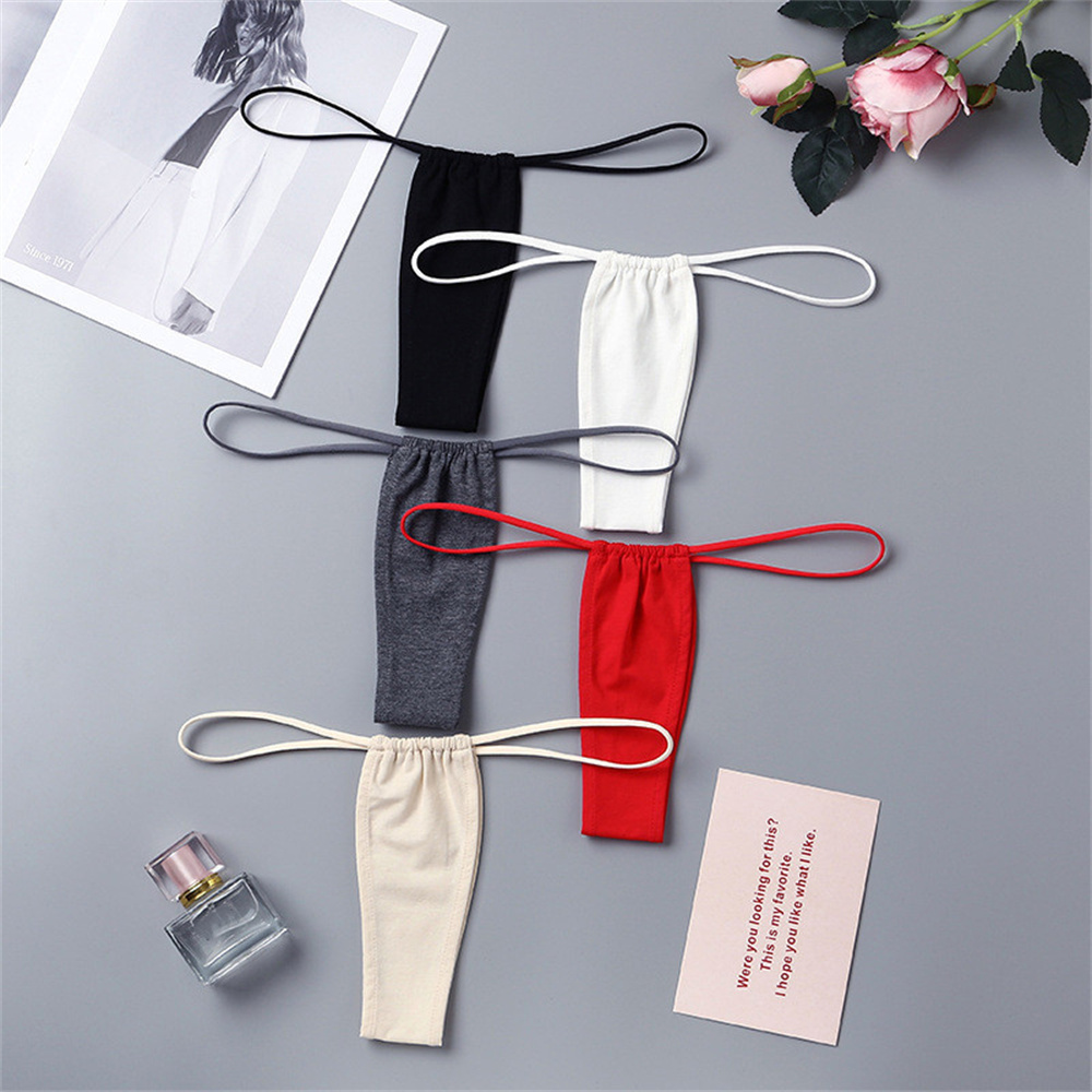 Kuying Fashion Plus Size Thong Panties for Women Mini G-string ...