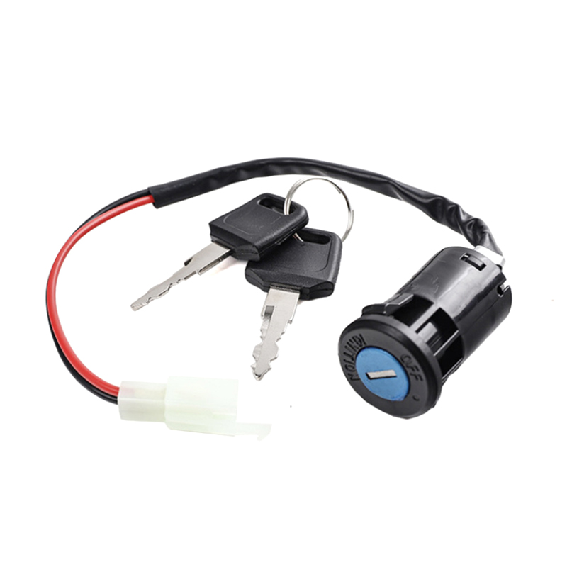 Moped Ignition Key Switch 2 Wire 28mm Hole ATV Dirt Bike Accessory ...