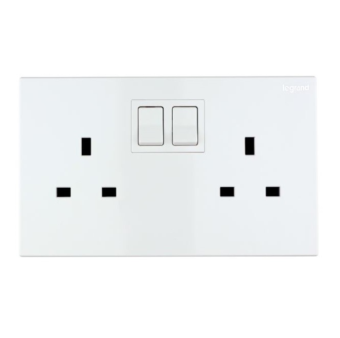 Legrand Galion 2X13A Double Socket Outlet Champagne Rose Gold Dark ...