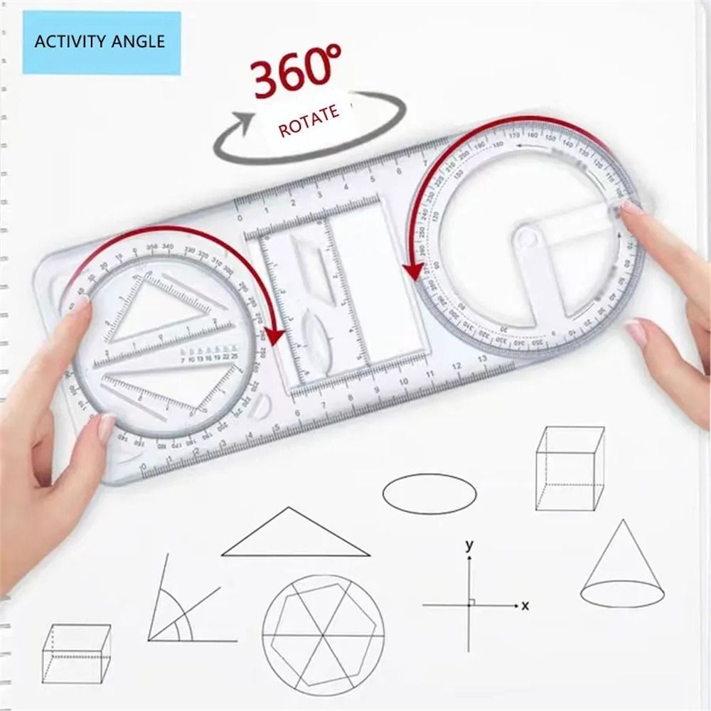 Architecture Activity Angle Drawing Ruler Multifunctional 360 ° Movable ...