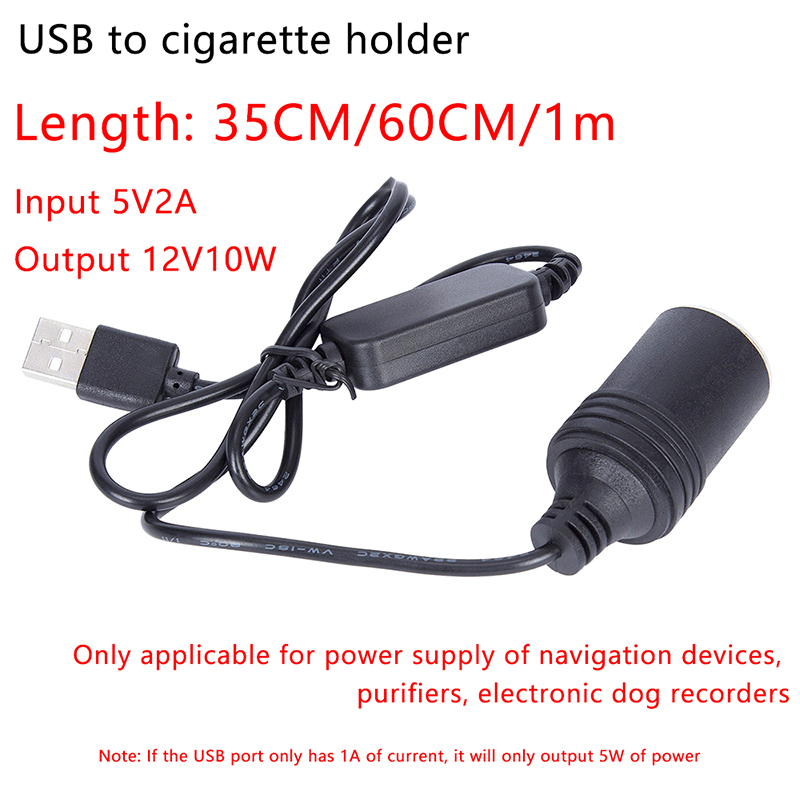 Wired Controller 5V To 12V Power Adapter Driving Recorder GPS E-Dog Car ...