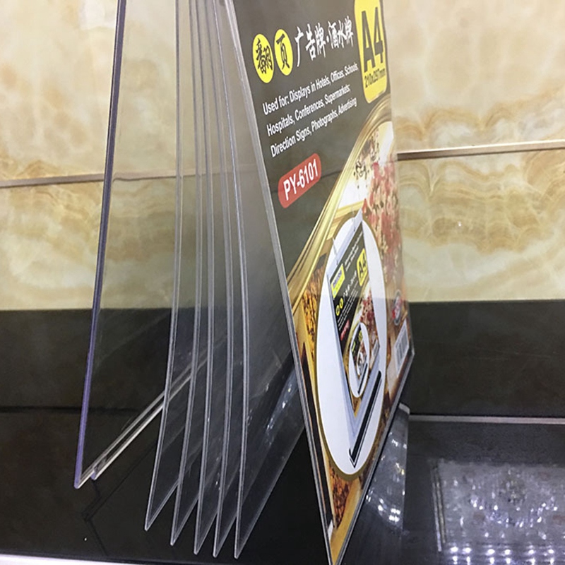 A4 Multi-Page Flip Display Card Label Display Stand Detachable Label ...