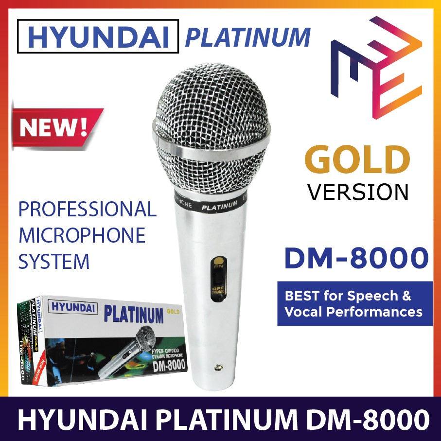 2023 NEW Hyundai Platinum GOLD Version DM-8000 Professional Microphone System Mic * WINLAND ...