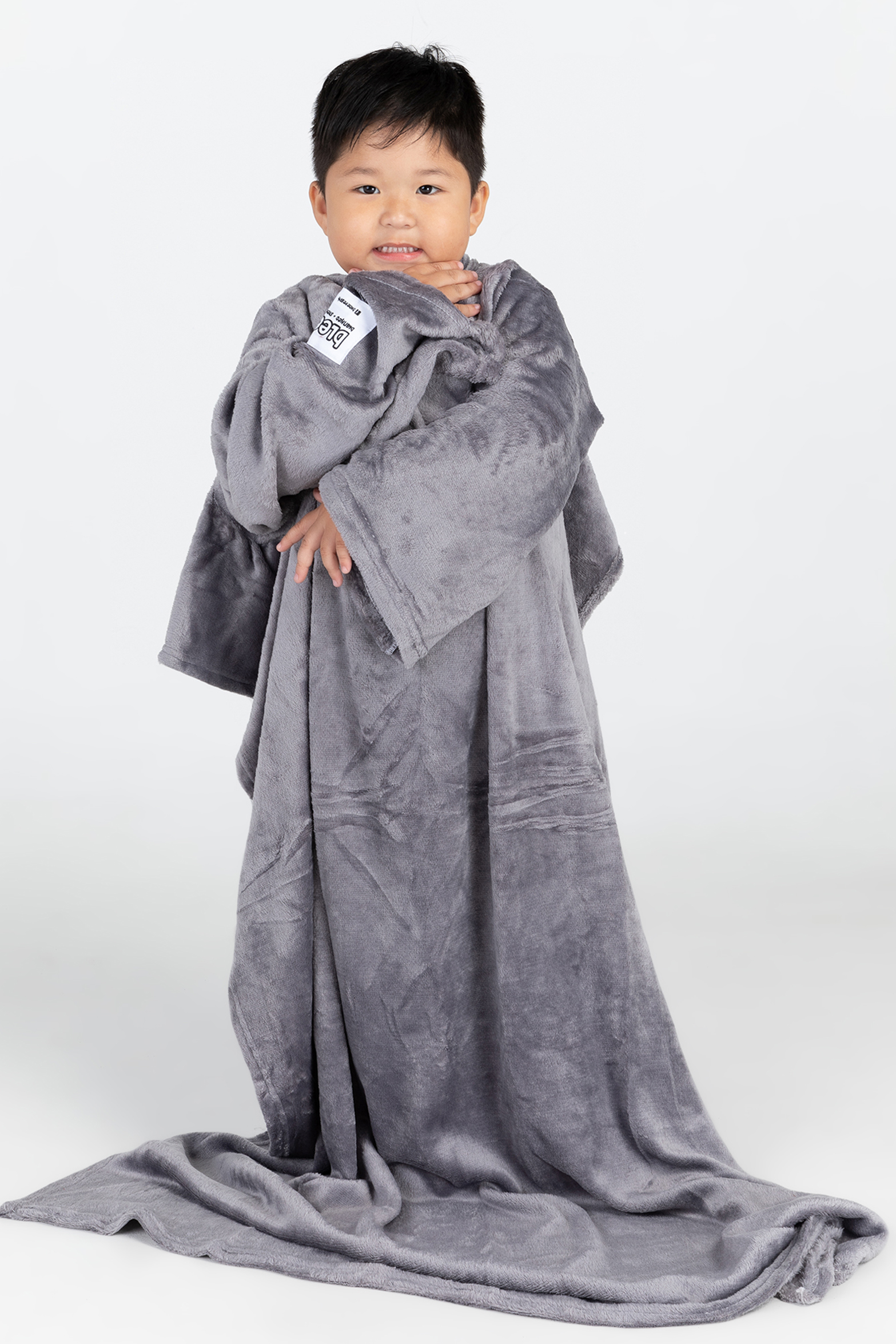 Bleeves® | Grey (Bleeves Kids Size) | Bleeves Wearable Blanket Unisex ...
