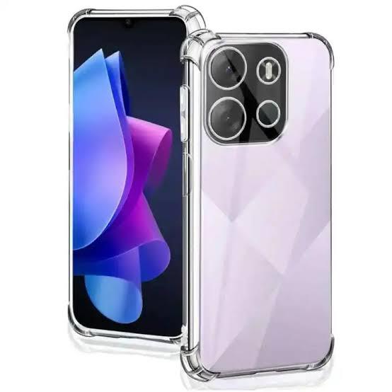 Tecno Spark 20 Back Cover Transparent Bumper Anti Shock Soft Clear ...