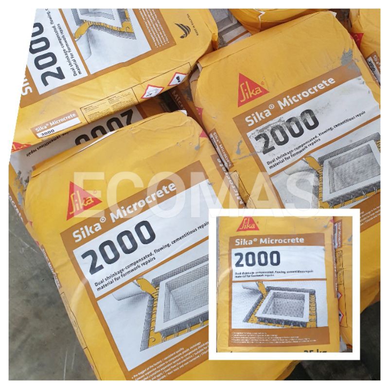 SIKA MICROCRETE 2000 (25KG) Dual shrinkage-compensated pre-bagged ...