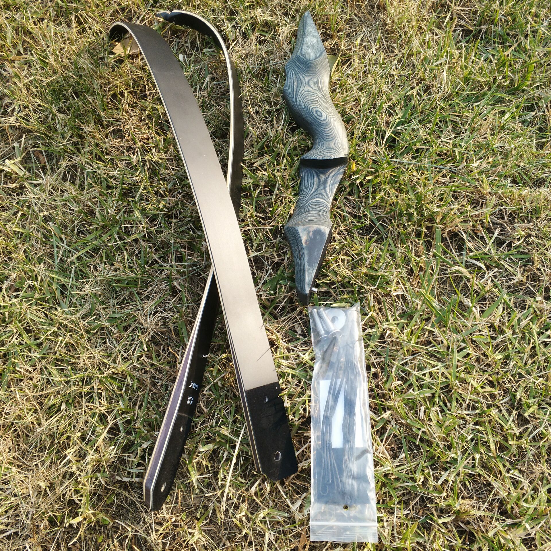 Bow and arrow black hunter split Lingyun recurve bow old black ...