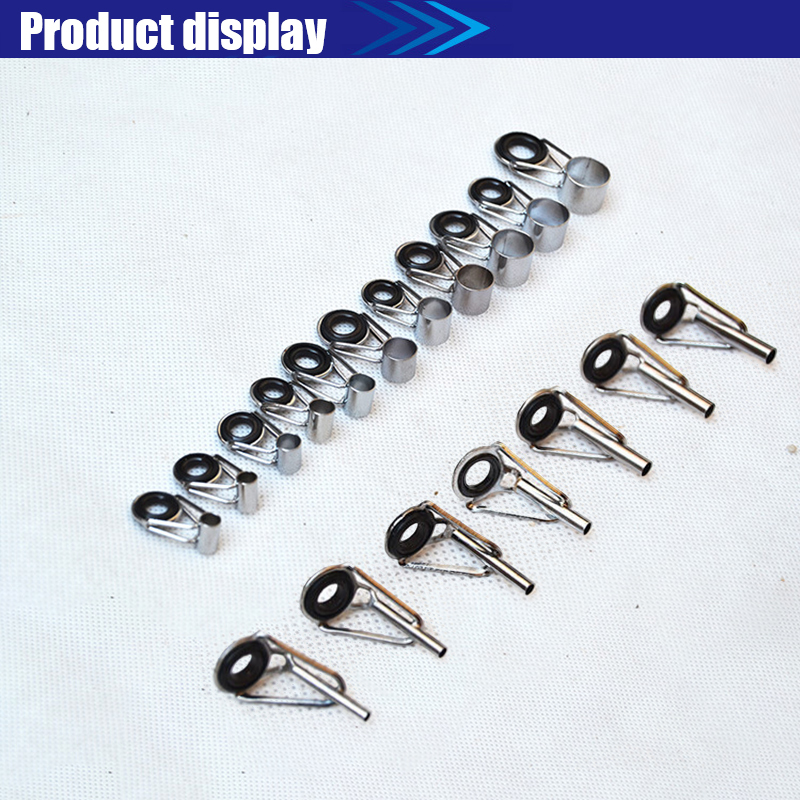 Stainless Steel Fishing Rod Tip Ring Eye Guide With Ring Repair Kit 3 ...