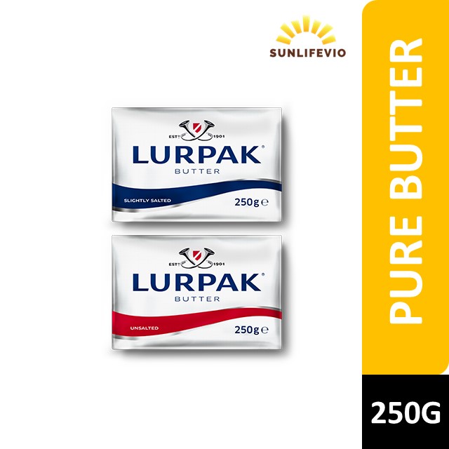 LURPAK SALTED BUTTER 250GM | LURPAK UNSALTED BUTTER 250GM (WITH ICE ...
