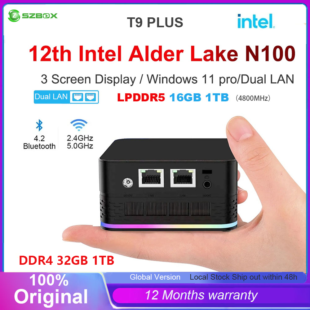 T9 Plus Mini PC Intel Alder Lake N100 8GB/16GB DDR5 256/512GB/1TB ...