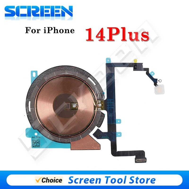 1pcs Wireless Charging Chip Coil With Volume Flex Cable for iPhone X XR ...