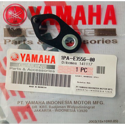 SNIPER 150 INJECTOR MANIFOLD GASKET (YGP) (GENUINE 1PA-E3556-00 ...