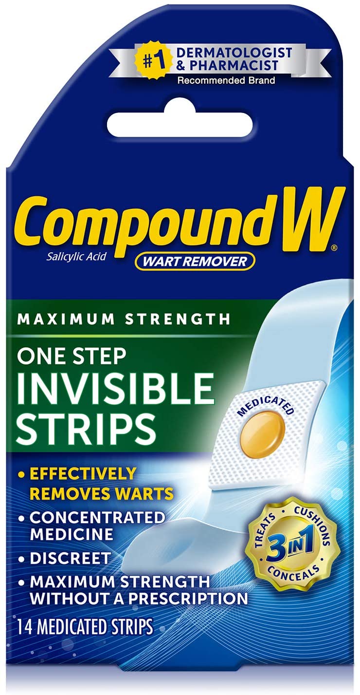 Compound W One Step Pads | Salicylic Acid Wart Remover (14 medicated ...