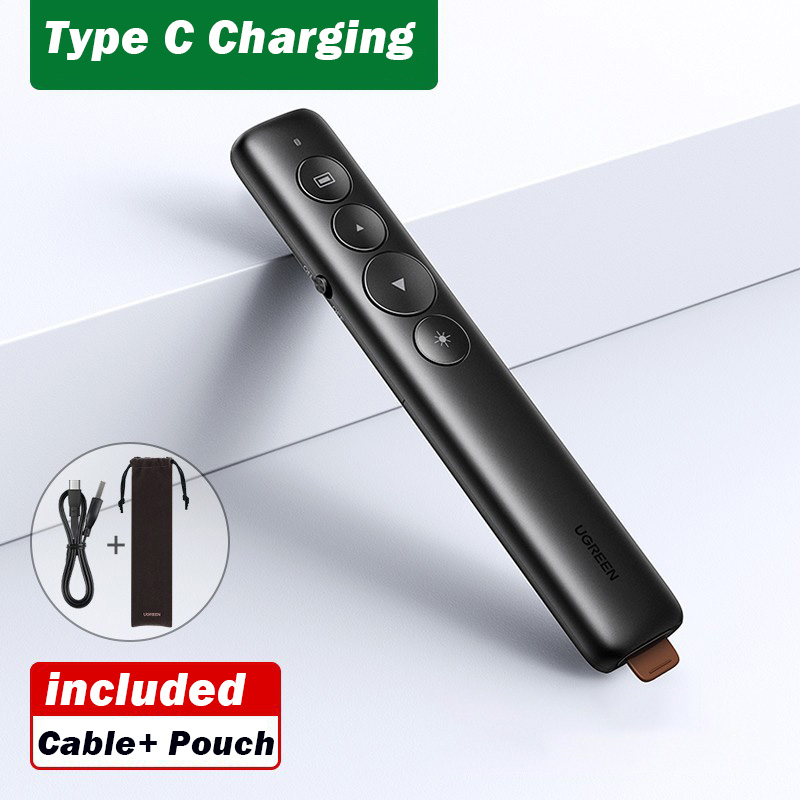 Ugreen USB Wireless Presenter Red Laser Pointer PPT Remote Control ...