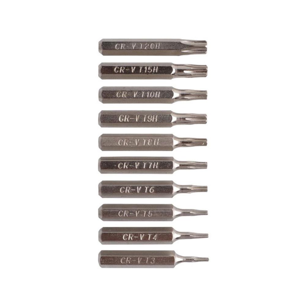 【TrendGlobe】Flexsteel 10pcs CR-V Torx Bit Set Including T3,T4,T5,T6,T7,T8,T9,T10,T15,T20(T6-T20 ...