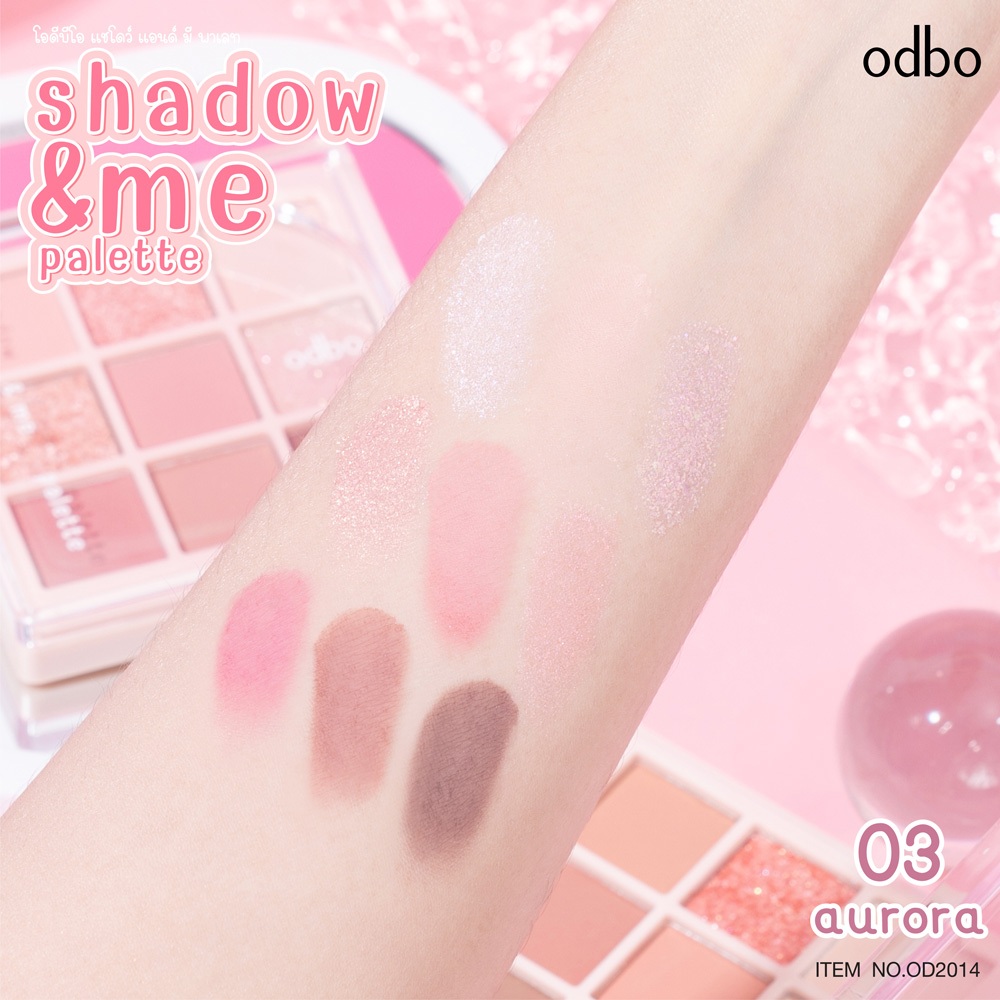 ODBO Shadow Me Palette 6.5g OD2014 โอดีบีโอ แชโดว์ แอนด์ มี พาเลท อายแชโดว์9เฉดสี พร้อมทั้งแมทท์ ...