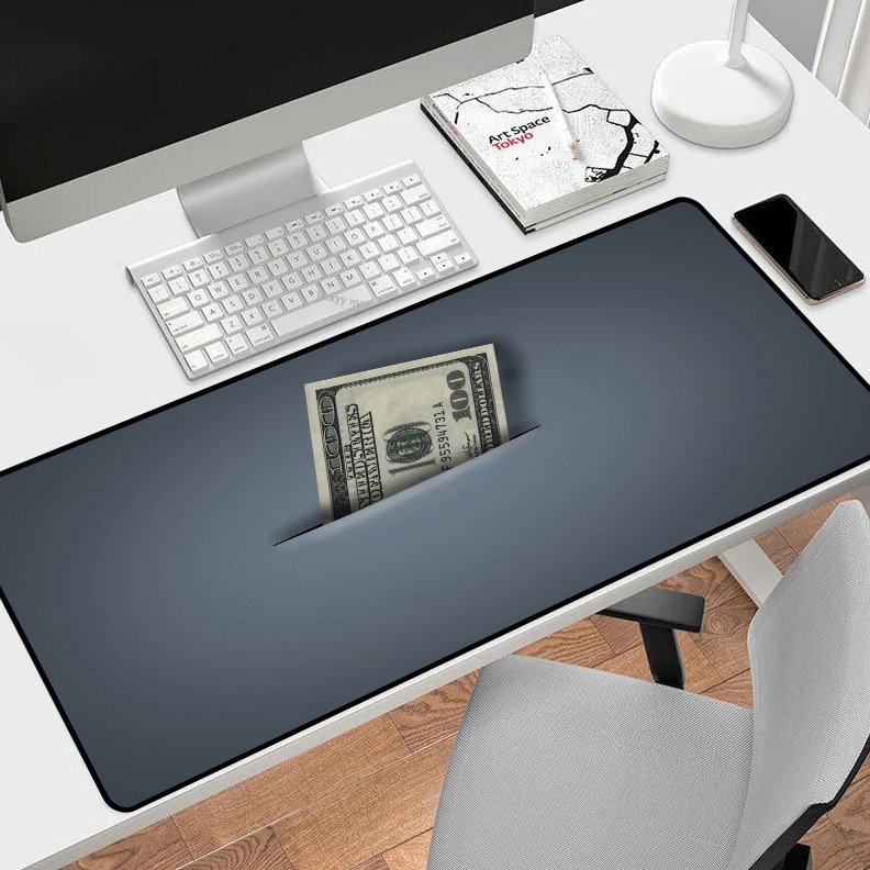 Backlit Mouse Pad เกม Dollar Led Mouse Pad แผ่นรองเมาส์ขนาดใหญ่ Backlit ...
