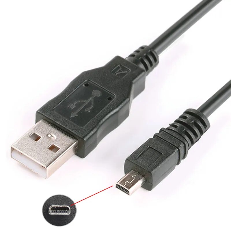 8Pin USB Cable for NIKON Coolpix S100 P7800 P7700 P7100 P6000 P330 P310 ...